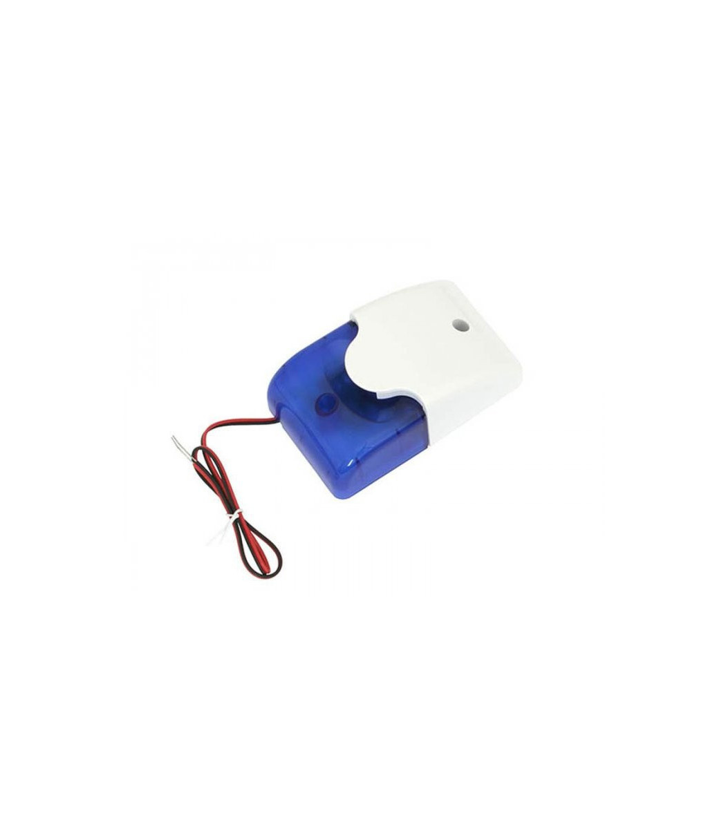 MINI SIREN+STROBE LD95 ΜΠΛΕ