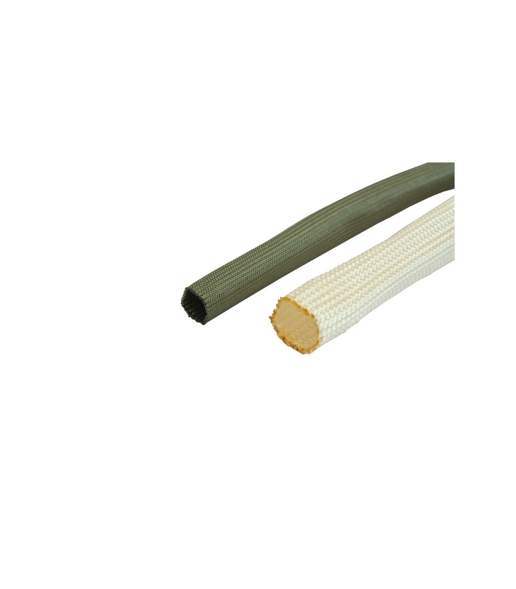 FIBERGLASS TUBE WITH SILICONE 1500V Φ12 WHITE REELSGS Φ12